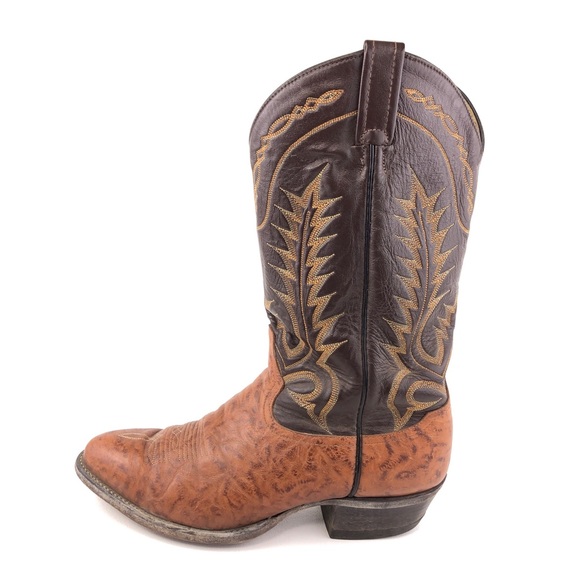 Tony Lama | Shoes | Tony Lama Aztec Shrunken Shoulder Brown Leather ...